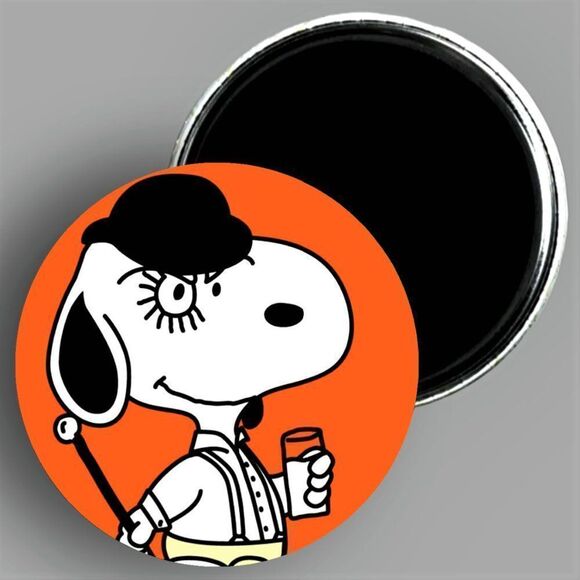 area51gallery | Accents | A Clockwork Orange Snoopy Magnet Alex Delarge ...
